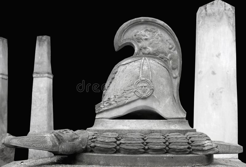Helmet and Sword of the Great General Alexander the Great Stock Image ...
