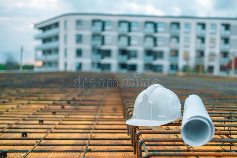 Helmet for Workman As Engineer or Worker. Architecture, Construction ...