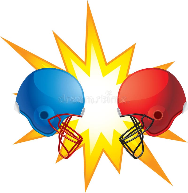 Helmets Clashing stock vector. Illustration of clip, cartoon - 2032076