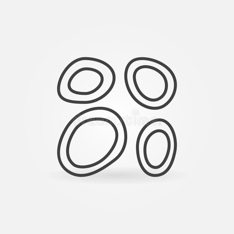 Helminth Outline Icons Set - Parasitic Worms Vector Concept Signs Stock ...