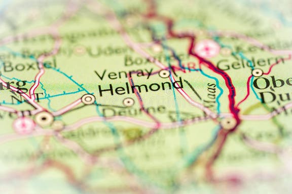 Helmond, Netherlands Highlighted on a World Map Stock Image - Image of ...