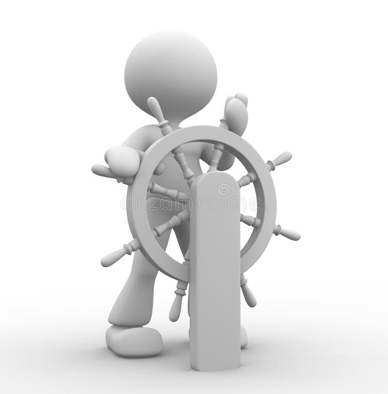 Helmsman stock illustration. Illustration of business - 29166734
