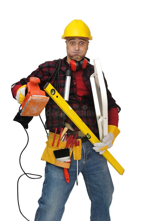Help!!! stock image. Image of plumber, builder, male - 13183765