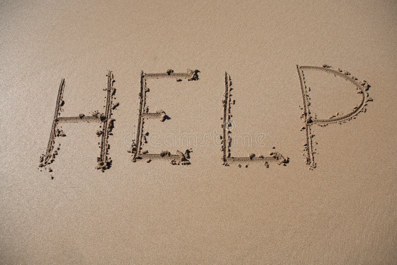 Help stock photo. Image of sign, help, message, sand - 20693768
