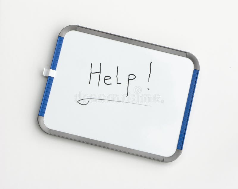 Help stock image. Image of board, sketch, notes, eraseable - 254879