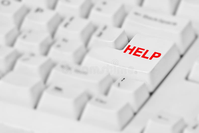 Help Button stock image. Image of technology, keyboard - 15088335