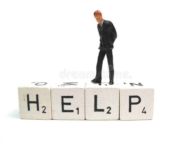 Help ! stock image. Image of support, problems, trouble - 6481749