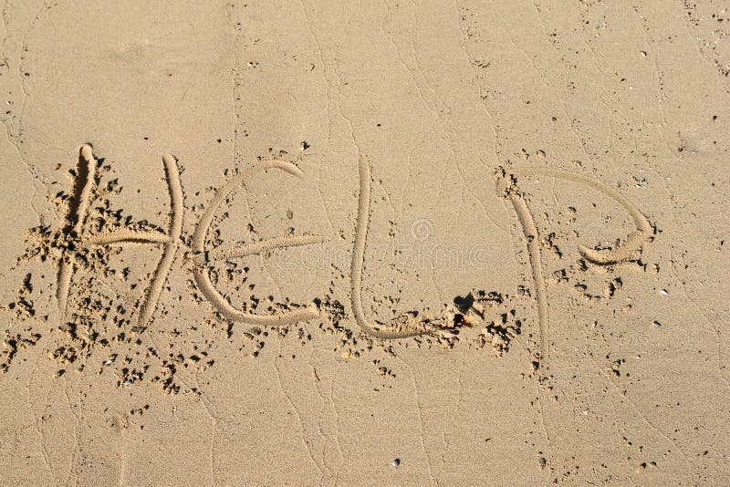 Help stock image. Image of help, beach, coastlines, print - 7603703