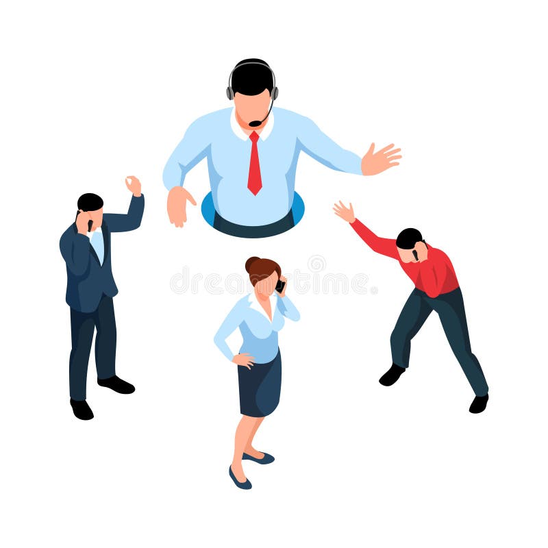 Help from Above Composition Stock Vector - Illustration of consulting ...