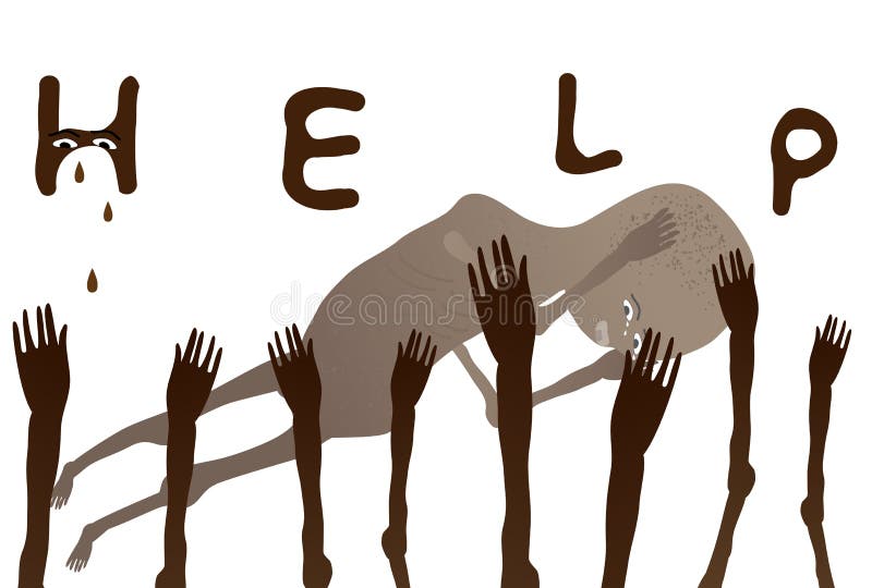 Help African poor Children stock vector. Illustration of malaria - 31814668