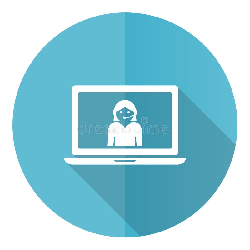 May I Help You Blue Box Grid Business Symbols Stock Illustration ...