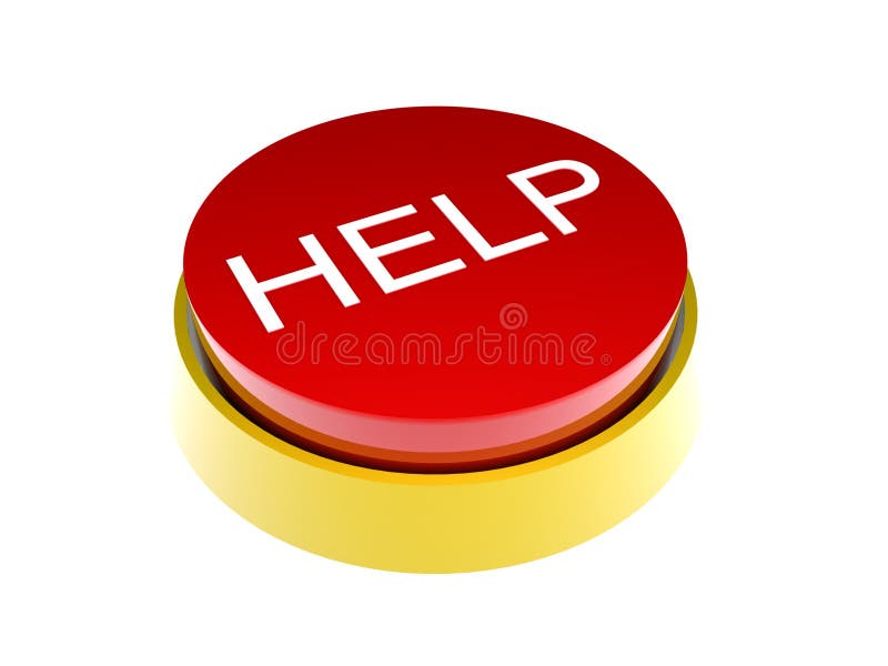 3D help button stock illustration. Illustration of information - 35860650
