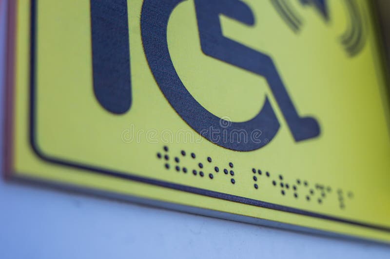 Help Call Button for People with Disabilities. Stock Image - Image of ...