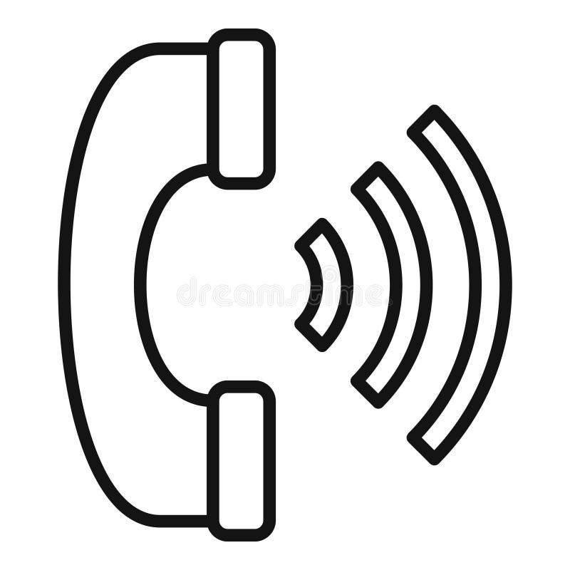 Help Call Icon Outline Vector. Customer Page Stock Vector ...