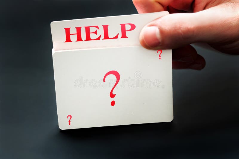 Help card stock image. Image of business, finger, opportunity - 30374761