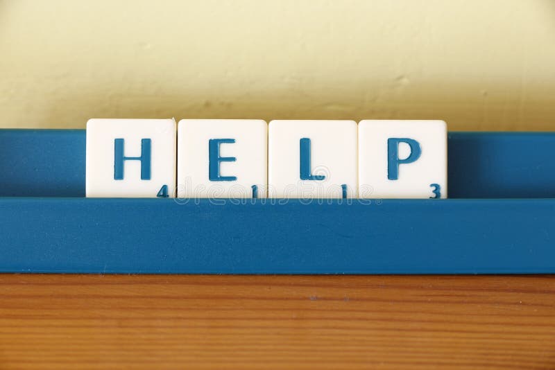 HELP characters stock image. Image of game, board, characters - 29670109