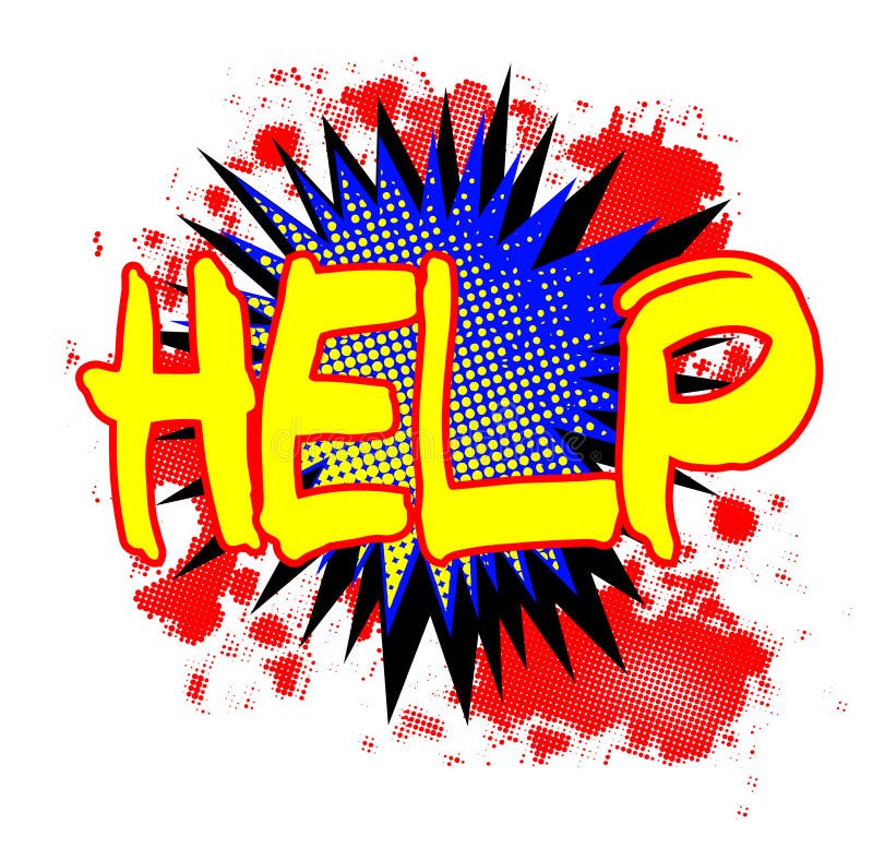 Comic Explosion Help Stock Illustrations – 306 Comic Explosion Help ...