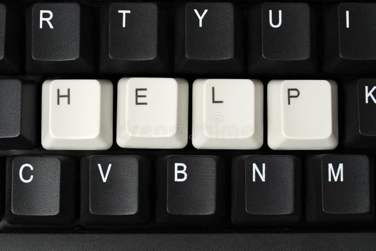 Help from computer stock image. Image of keyboard, help - 37684919