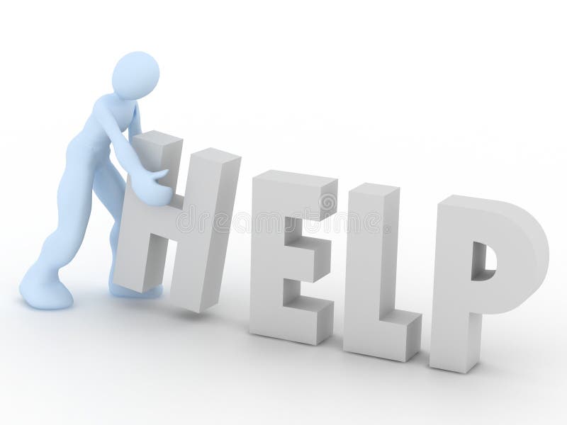 Help concept stock illustration. Illustration of broadsheet - 13235865