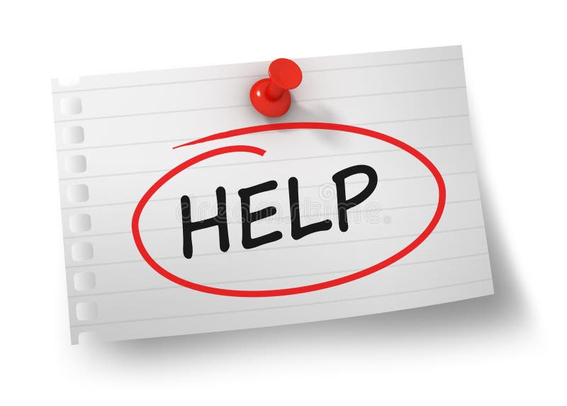 Help Concept 3d Illustration Stock Illustration - Illustration of ...