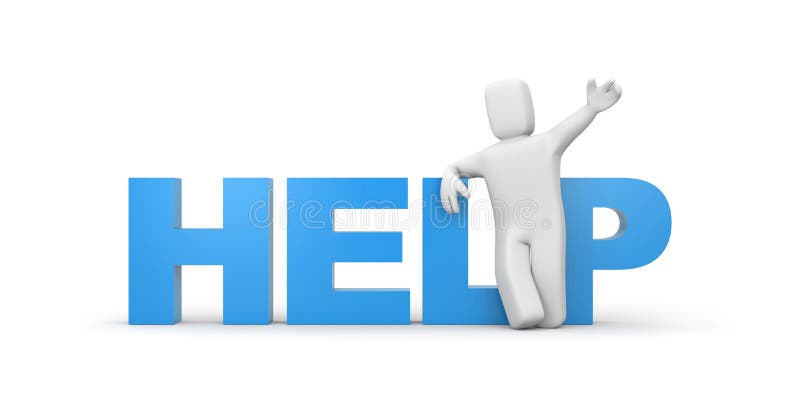 You can help stock illustration. Illustration of guide - 47365422