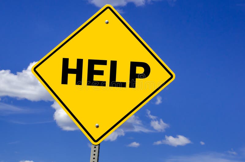 Help stock image. Image of danger, guidepost, roadsign - 46907229