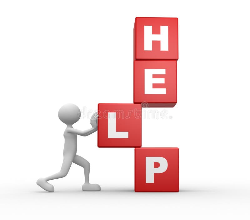 Help! stock illustration. Illustration of human, support - 38038387