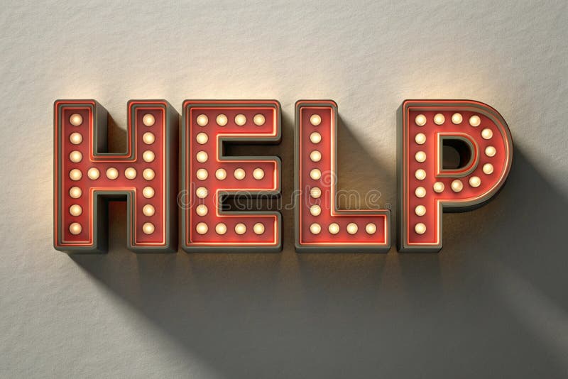 Help 3D Text Effect - Generated by Ai Stock Illustration - Illustration ...