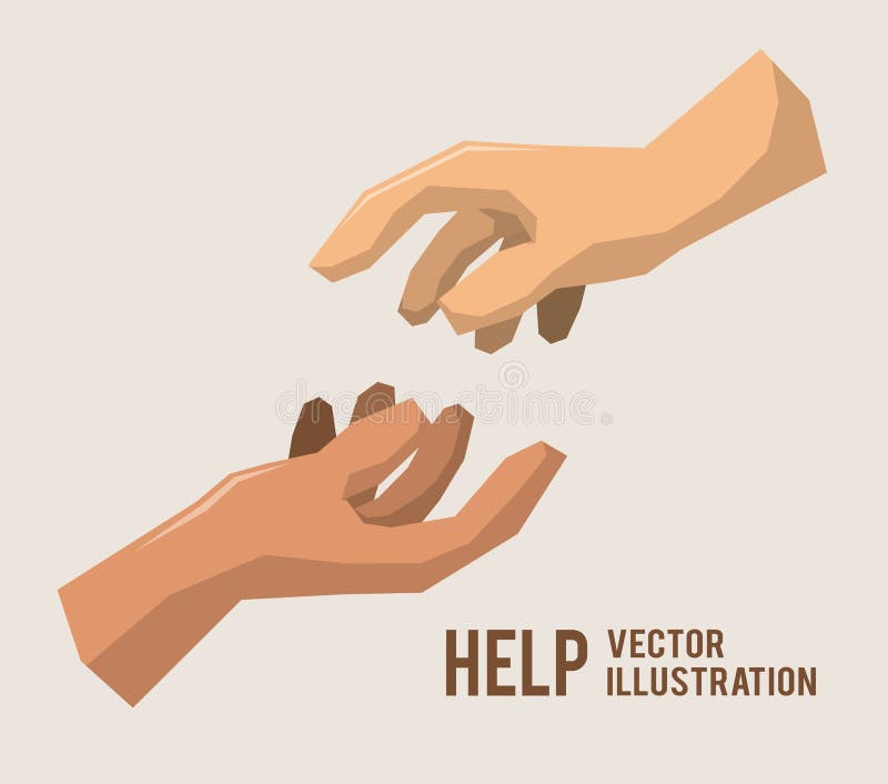 Help design stock vector. Illustration of care, hands - 45065702