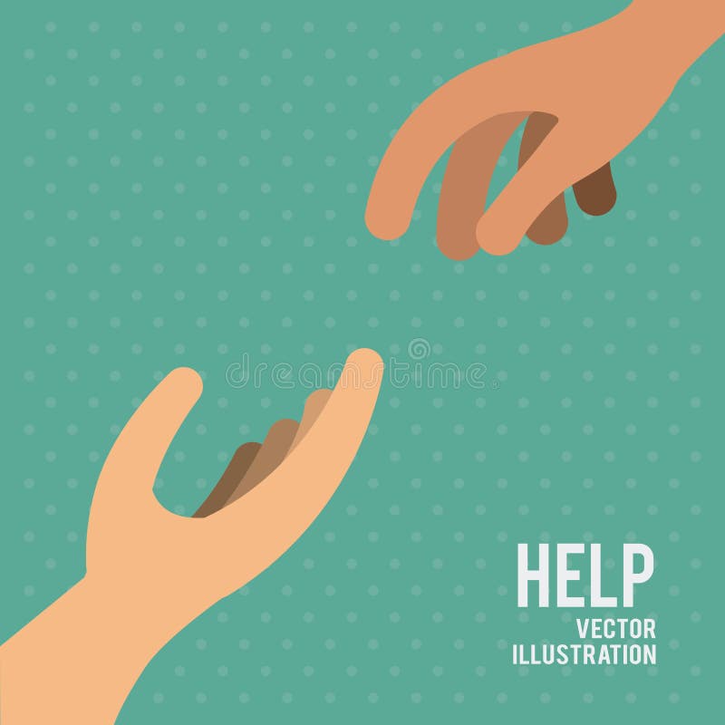 Help design stock vector. Illustration of care, hands - 45065702