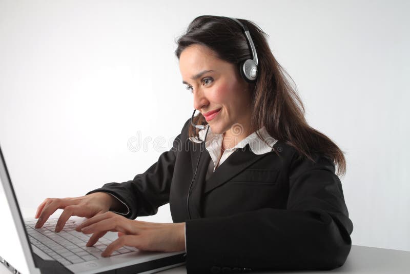 Help desk stock photo. Image of female, exchange, telephone - 12274310