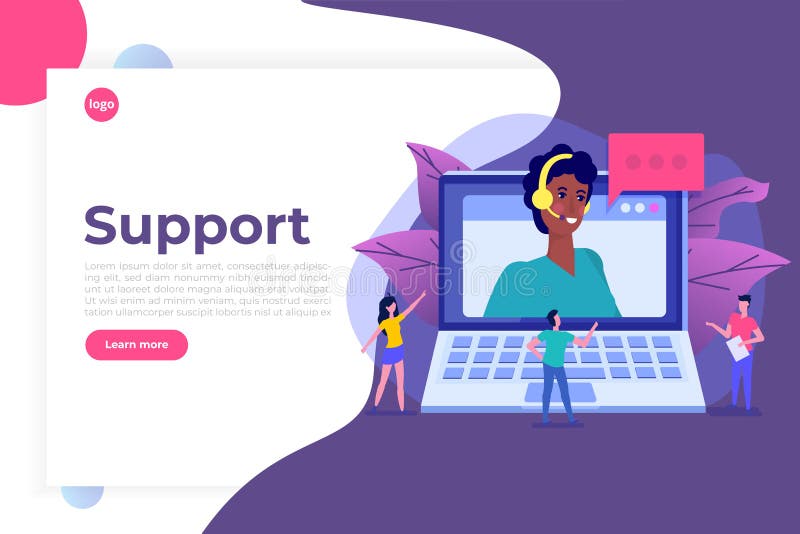 Help Desk, Call Center Consultants Avatar. Customer Care Concept. Live ...