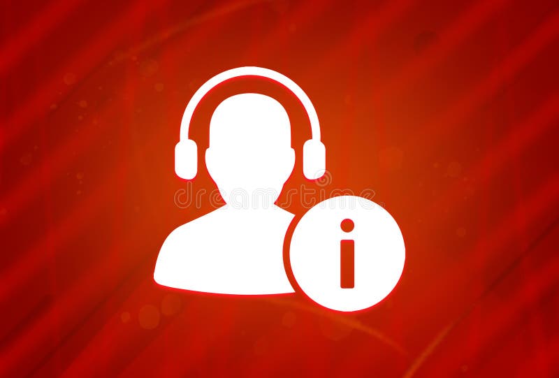 Help Desk Icon Isolated on Abstract Red Gradient Magnificence ...