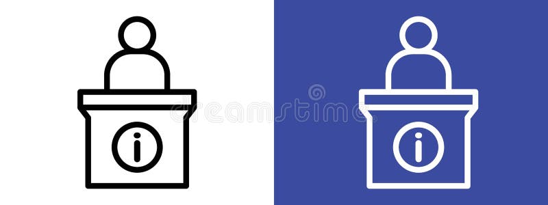 Help Desk Information Icon Logo Set Vector Stock Vector - Illustration ...