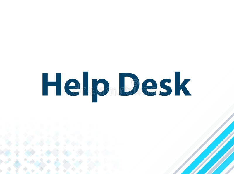 Help Desk Modern Flat Design Blue Abstract Background Stock ...
