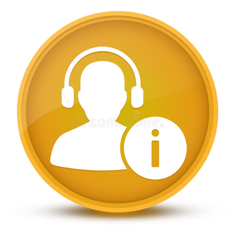 Help Desk Luxurious Glossy Yellow Round Button Abstract Stock ...