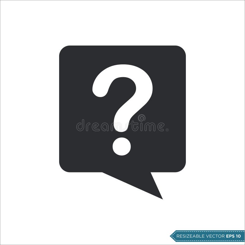 Help Desk Question Mark Speech Bubble Icon Vector Symbol Stock Vector ...