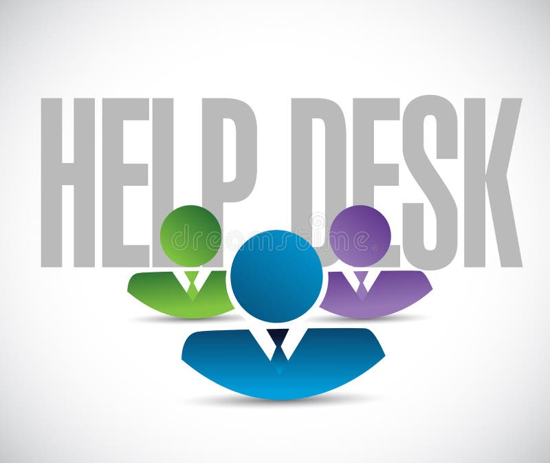 Help Desk Team Sign Illustration Design Graphic Stock Illustration ...