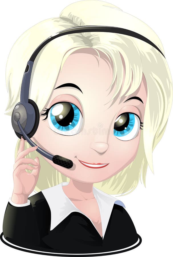 Help-desk stock vector. Illustration of girl, assistance - 35397180