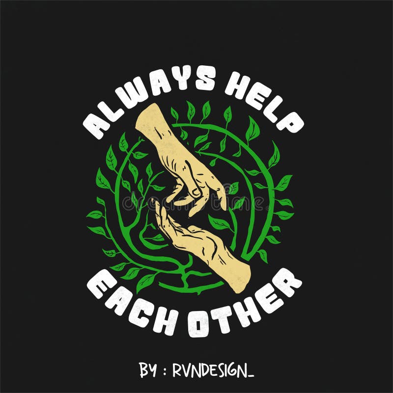 Help each other logo stock vector. Illustration of help - 253247858