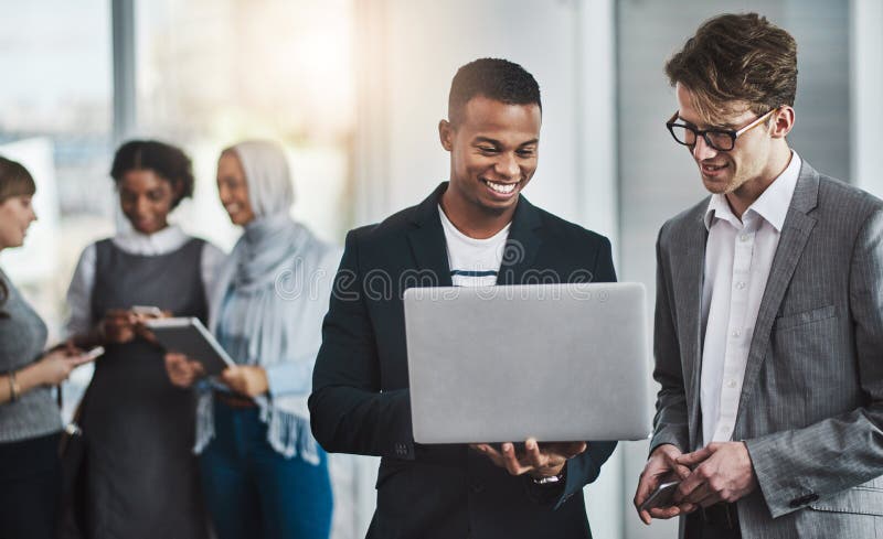 They always Help Each Other Out. a Group of Young Cheerful ...