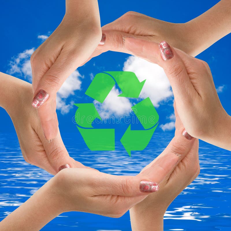 Help the Earth by Recycling Stock Photo - Image of reuse, symbol: 21066950