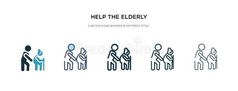 Black Helping Elderly Stock Illustrations – 150 Black Helping Elderly ...