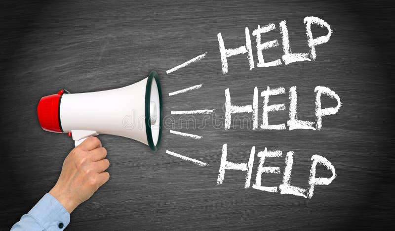 Need help sign stock image. Image of slate, person, background - 34679431