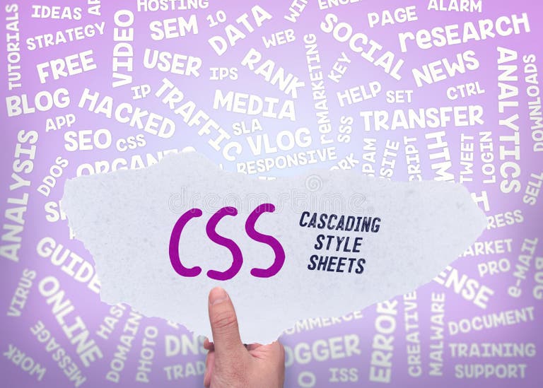 CSS - Cascading Style Sheets, Hands Holding Blank Paper Stock Image ...