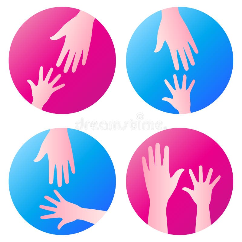 Adult Hand Holding Child Stock Illustrations – 10,201 Adult Hand ...