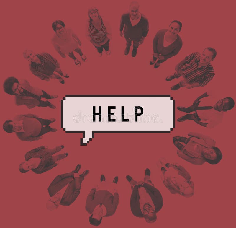 Giving Give Help Aid Support Charity Please Concept Stock Illustration ...