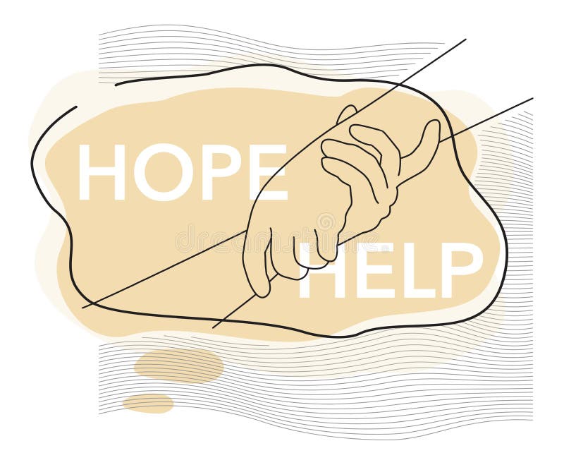 Help and Hope, Benevolence Charity Fund Stock Vector - Illustration of ...