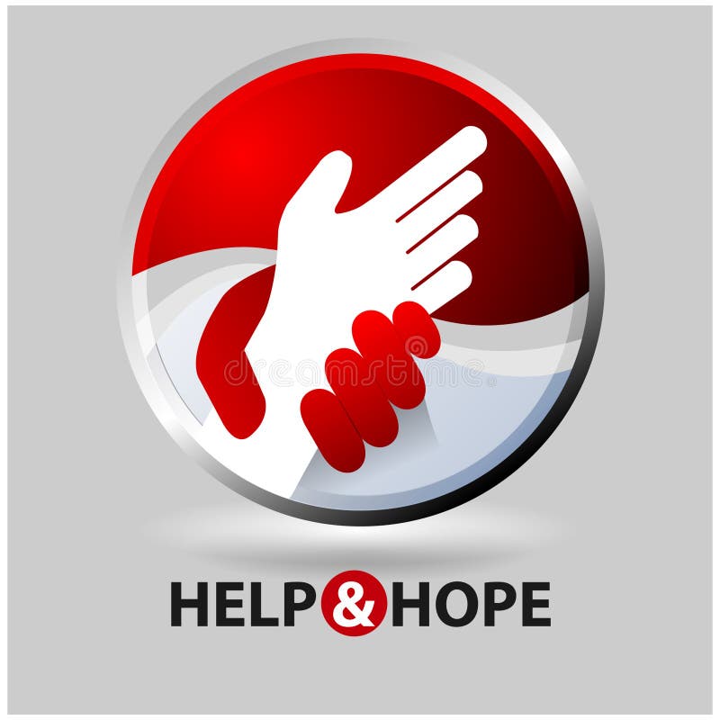 Help and hope stock vector. Illustration of finger, indonesia - 186256135