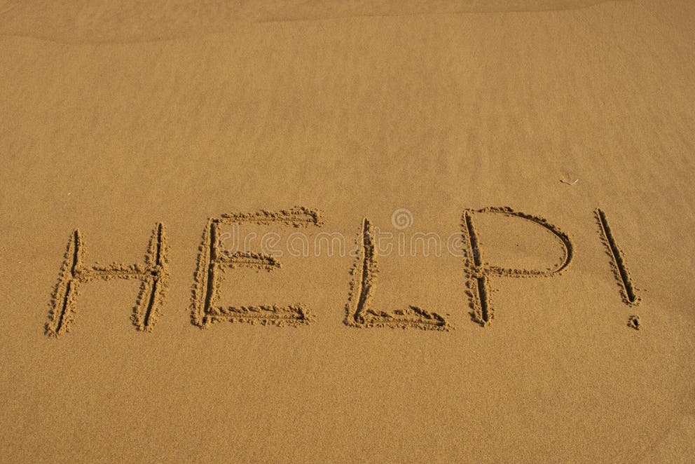 Help! stock image. Image of help, beach, ocean, point - 35283181